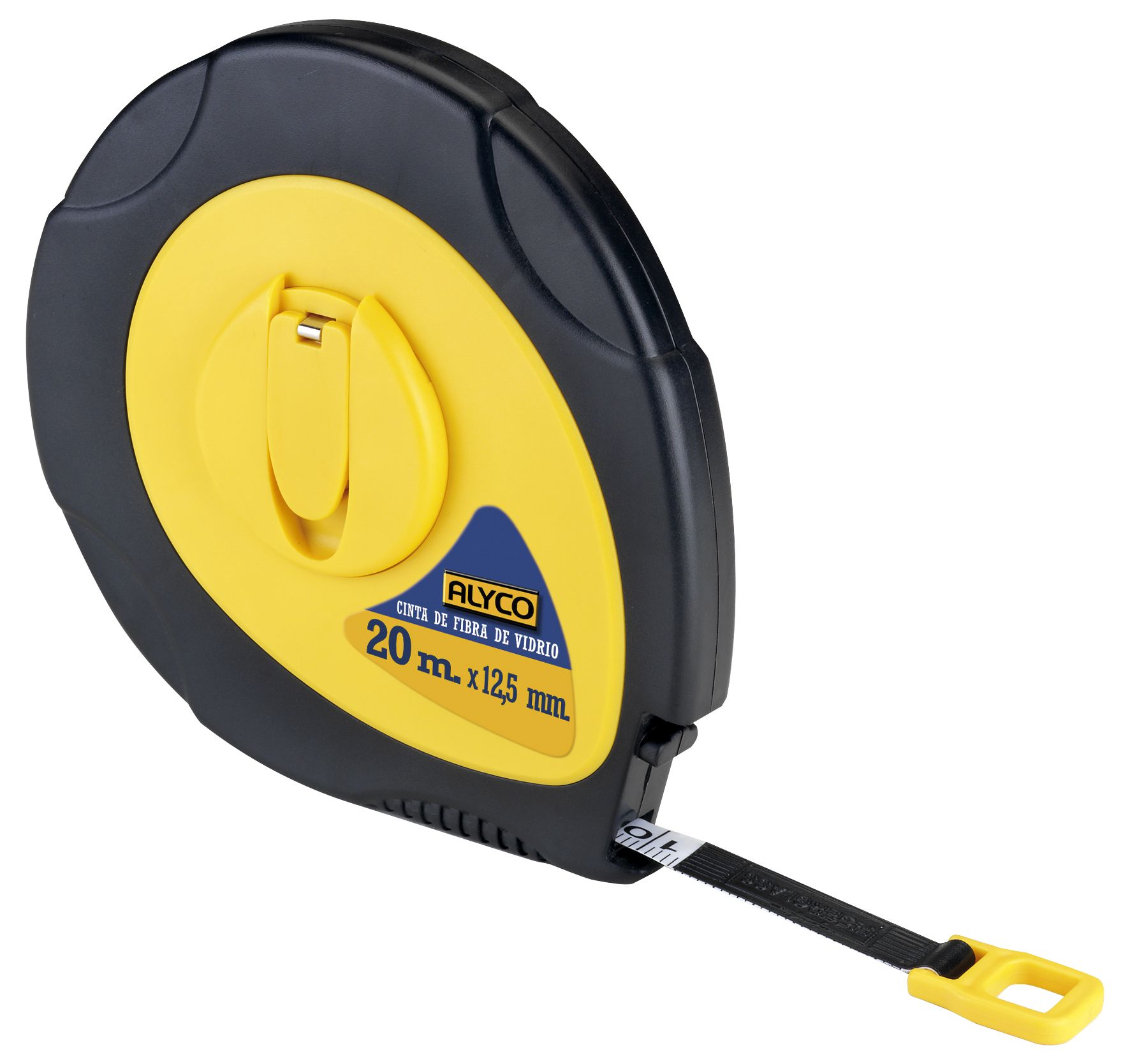 Flexómetro Largo Cinta Fibra De Vídrio Cuerpo Bimaterial ALYCO ...