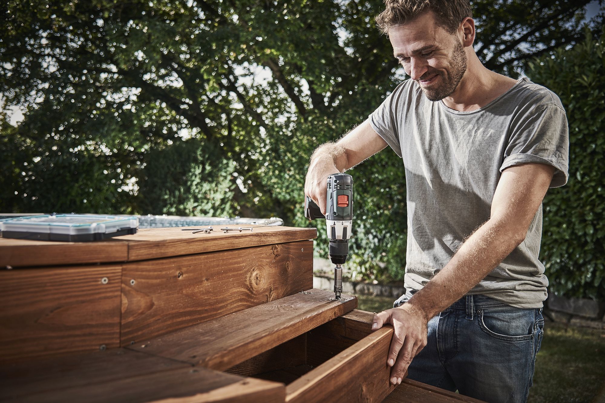 Juego Flipbit para construcción de madera, 7 piezas